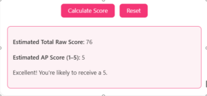 Free AP Chemistry Score Calculator 2025