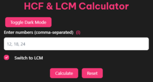 Free HCF Calculator 2025 - Find Highest Common Factor Instantly