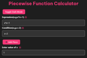 Free Piecewise Function Calculator 2025