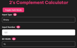 Free Two's Complement Calculator 2025
