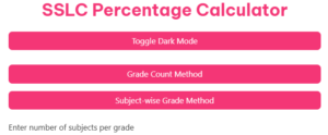 Free SSLC Percentage Calculator 2025 - Convert Grades Instantly